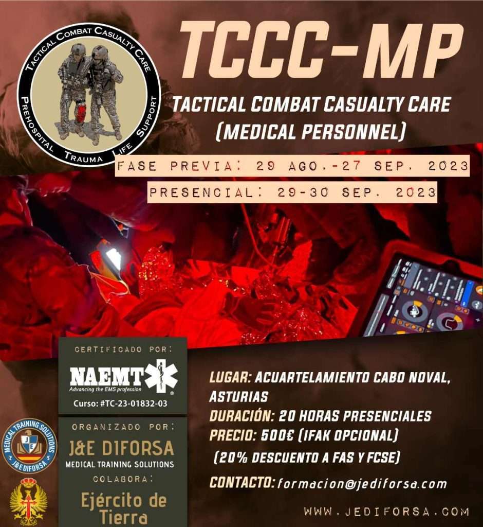 CURSO TCCC-MP (Agosto Y Septiembre 2023) | J&E DIFORSA